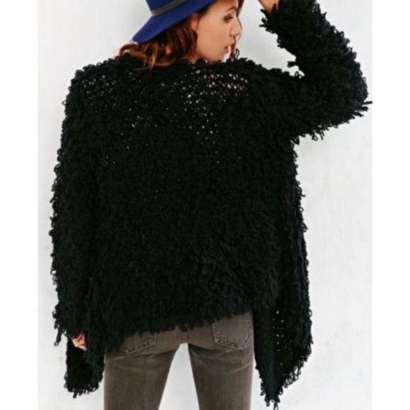 Glamorous | Sweaters | Glamorous Loopy Cardigan Black Sweater Nwt Small ...